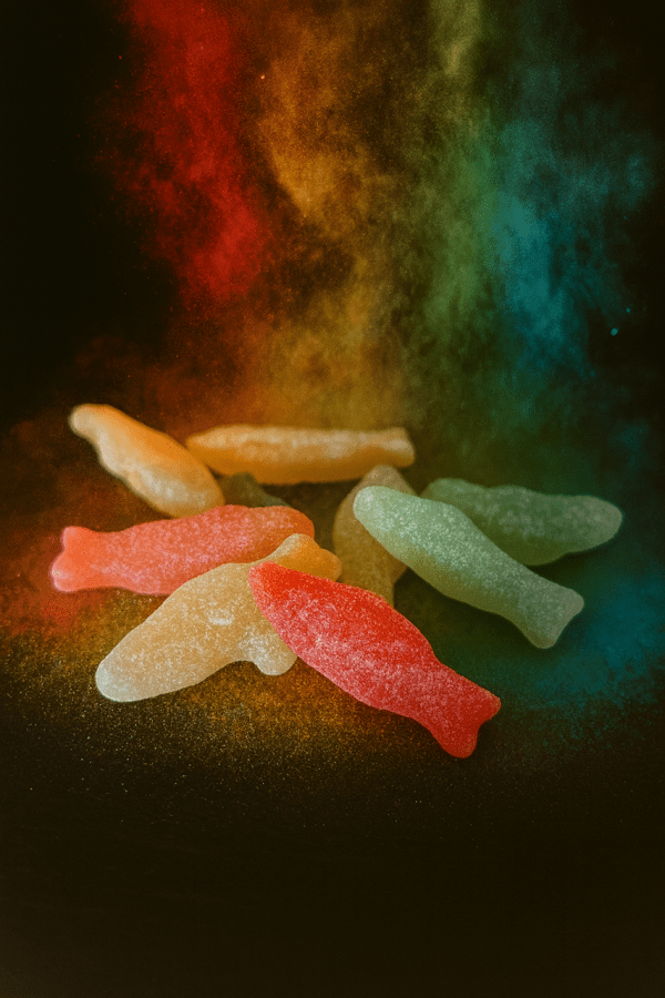 Sour Swedish Fish (1/2lb) – Sweet Swedes Candy.com | Swedish Candy Online